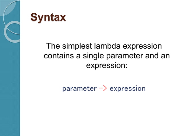 Java Lambda Expressionspptx Programming Languages Computing