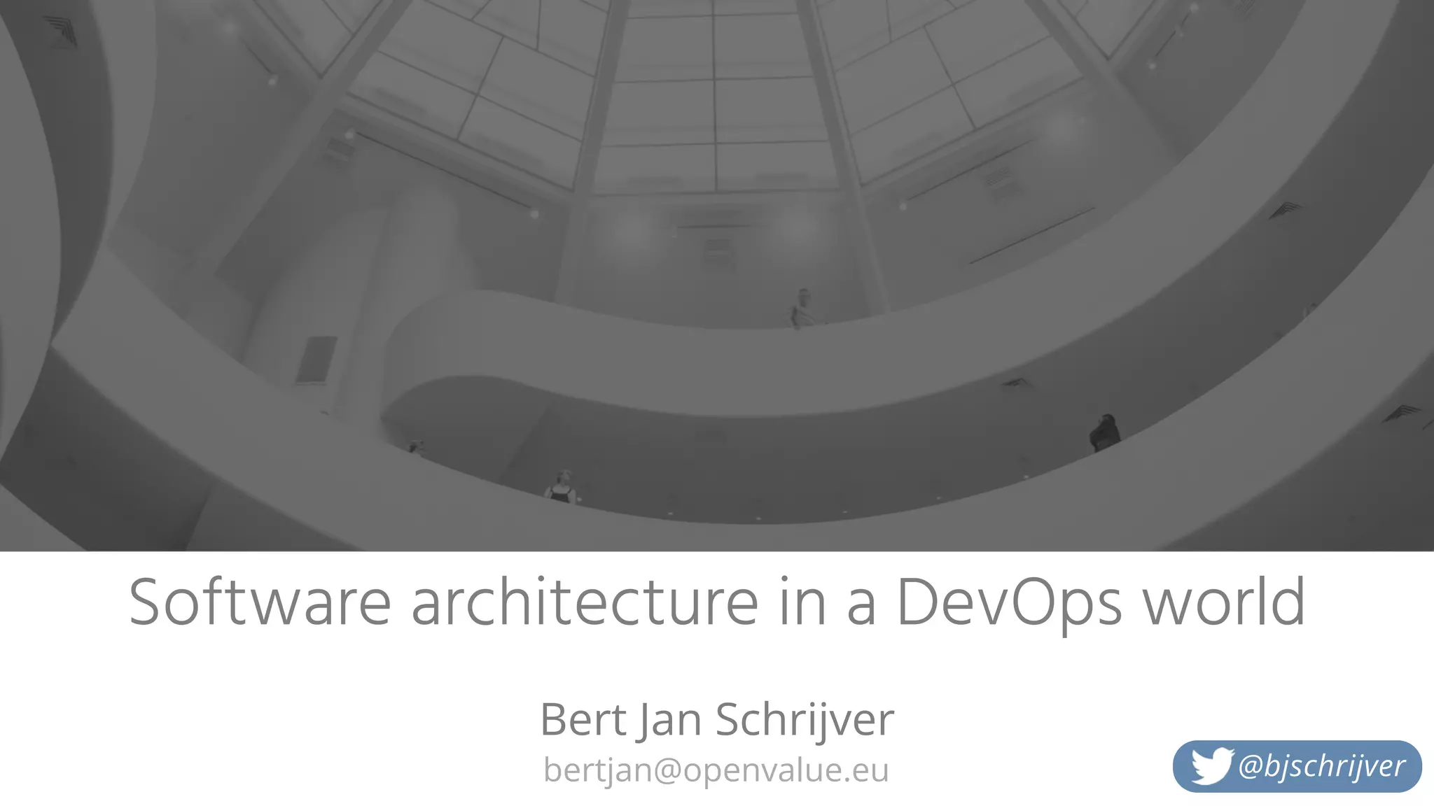 JavaLand 2022 - Software architecture in a DevOps world | PPT