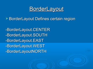 Javalayout | PPT | Programming Languages | Computing