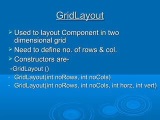 Javalayout | PPT | Programming Languages | Computing
