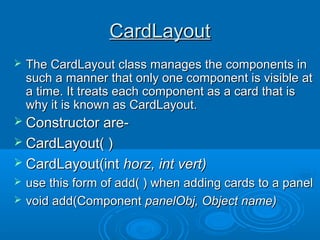 Javalayout | PPT | Programming Languages | Computing