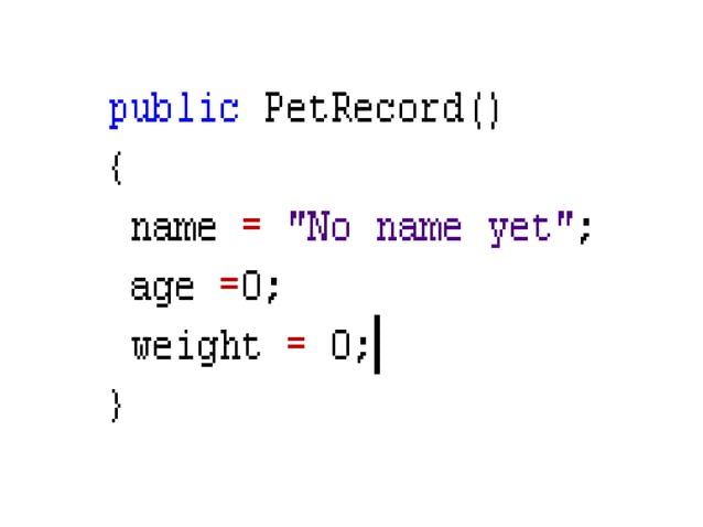 Java Lec Constructors Ppt
