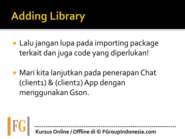 Modul Kelas Programming : Java Library | PPT