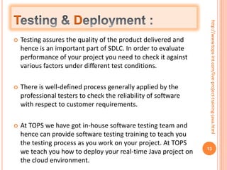 Java live project training | PPT