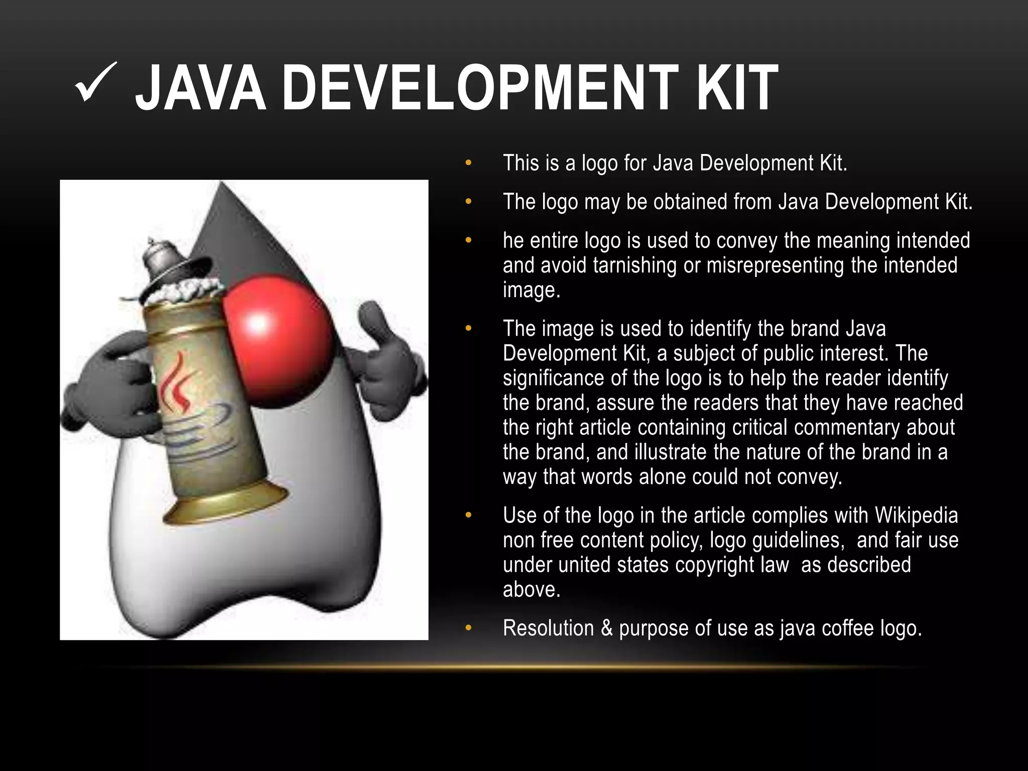 Assignment on Java logo | PPT