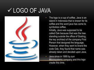 Assignment on Java logo | PPTX