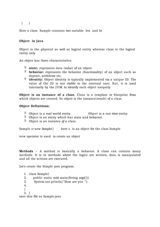 Comprehensive Introduction to Java Programming Language and OOPS ...