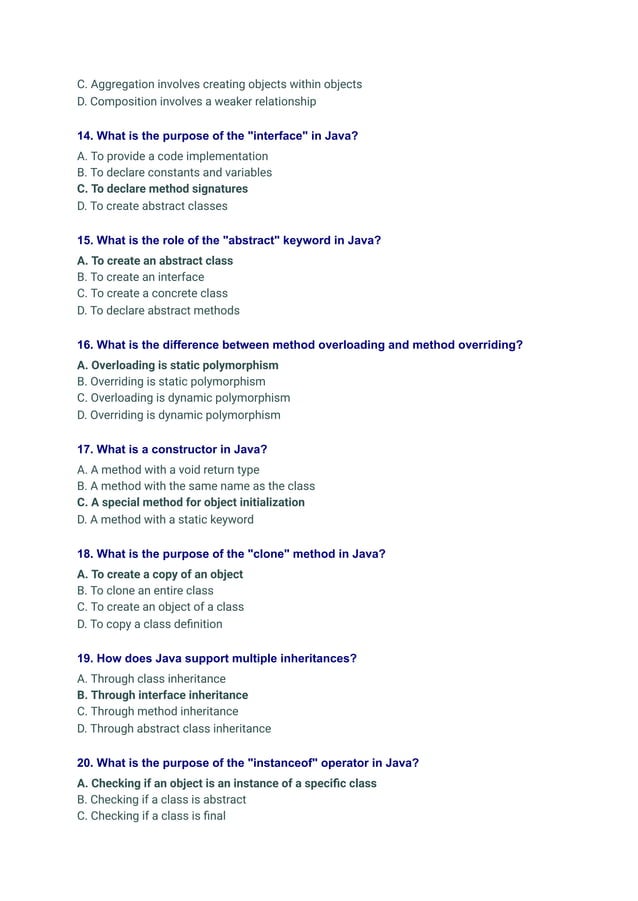 Java MCQs.pdf | Programming Languages | Computing
