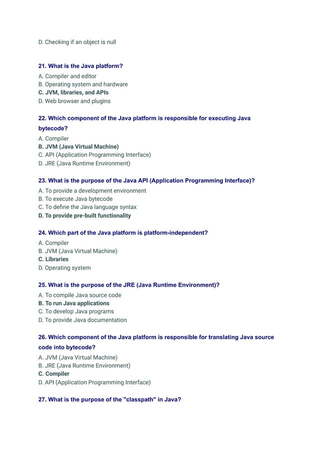 Java MCQs.pdf | Programming Languages | Computing