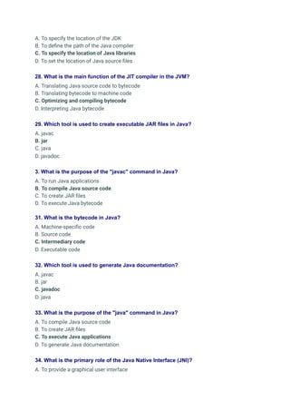 Java MCQs.pdf | Programming Languages | Computing