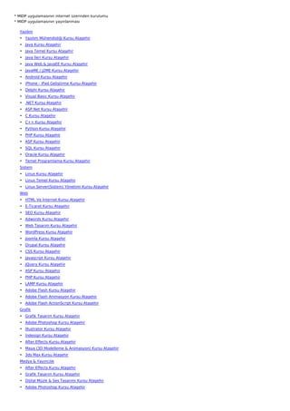 Java me kursu-atasehir | PDF