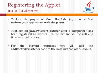 Java media framework | PPT