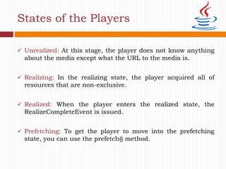 Java media framework | PPT