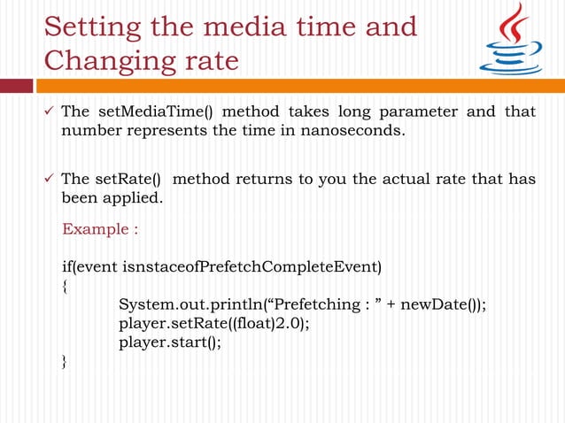Java media framework | PPT