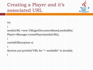 Java media framework | PPT