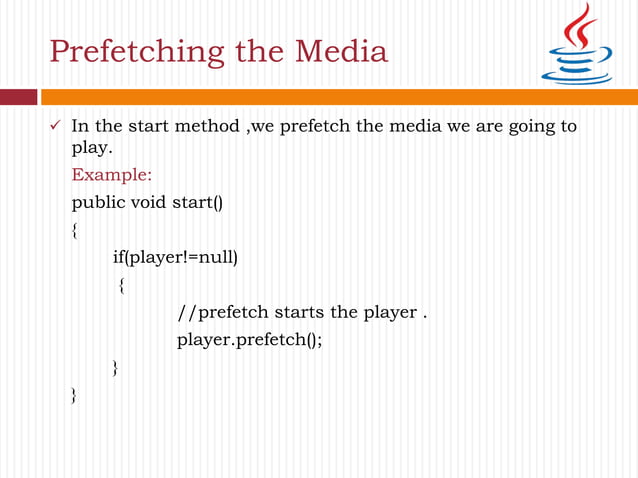 Java media framework | PPT