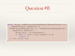 Core Java - Quiz Questions - Bug Hunt | PDF