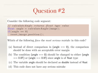 Core Java - Quiz Questions - Bug Hunt | PDF