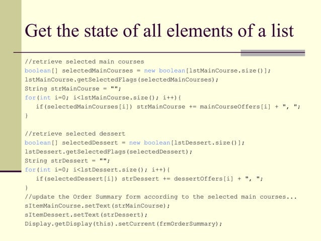 Java me lab2-slides (gui programming) | PPT