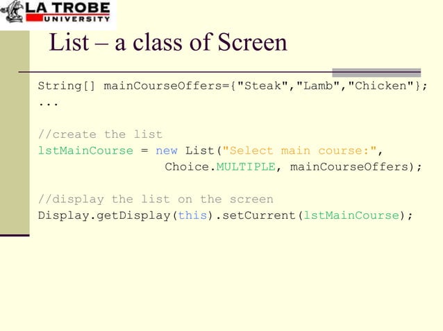 Java me lab2-slides (gui programming) | PPT