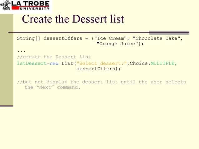 Java me lab2-slides (gui programming) | PPT