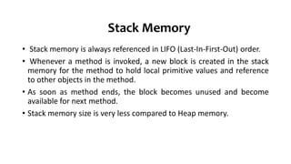 Java memory model | PPTX