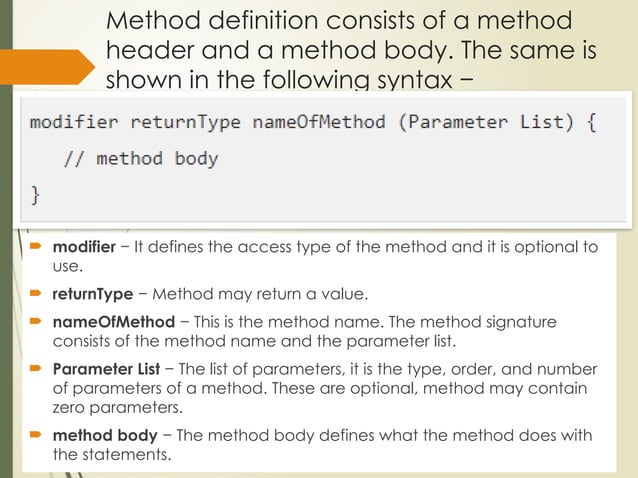 Java Method Presentation - Java Programming NC III.pptx