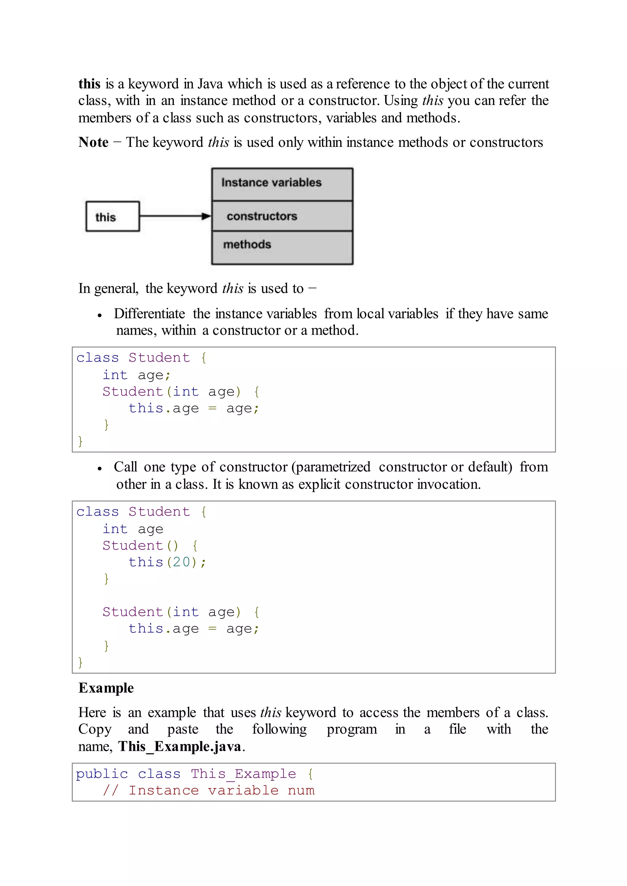 Methods in Java | DOCX