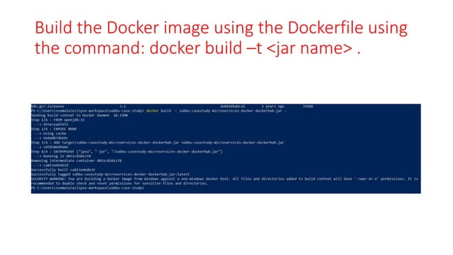 Java microservicesdockerdockerhubusecase2 | PPTX | Operating Systems | Computer Software and ...