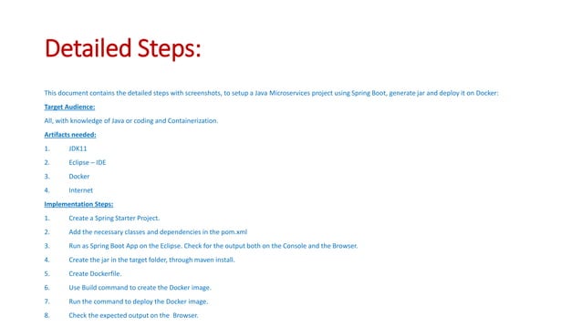 A Java Microservices Spring Boot and Docker case study. | PPTX | Programming Languages | Computing
