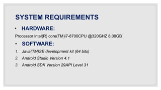 JAVA_MiniProject.pptx | Programming Languages | Computing