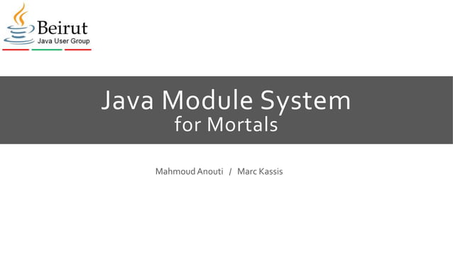 Java modulesystem | PPT