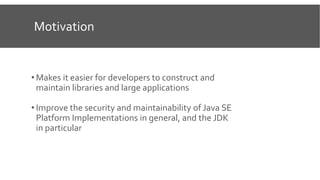 Java modulesystem | PPT