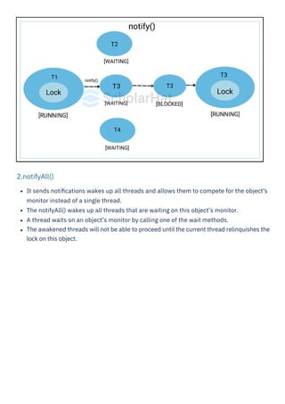 Java Multithreading Interview Questions PDF By ScholarHat | PDF