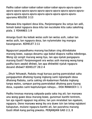 Javanese Forgiveness Tract.pdf | Christianity | Religion & Spirituality