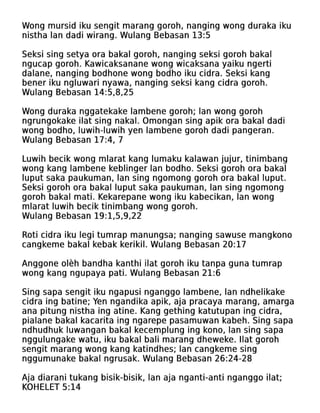 Javanese Honesty Tract.pdf | Christianity | Religion & Spirituality