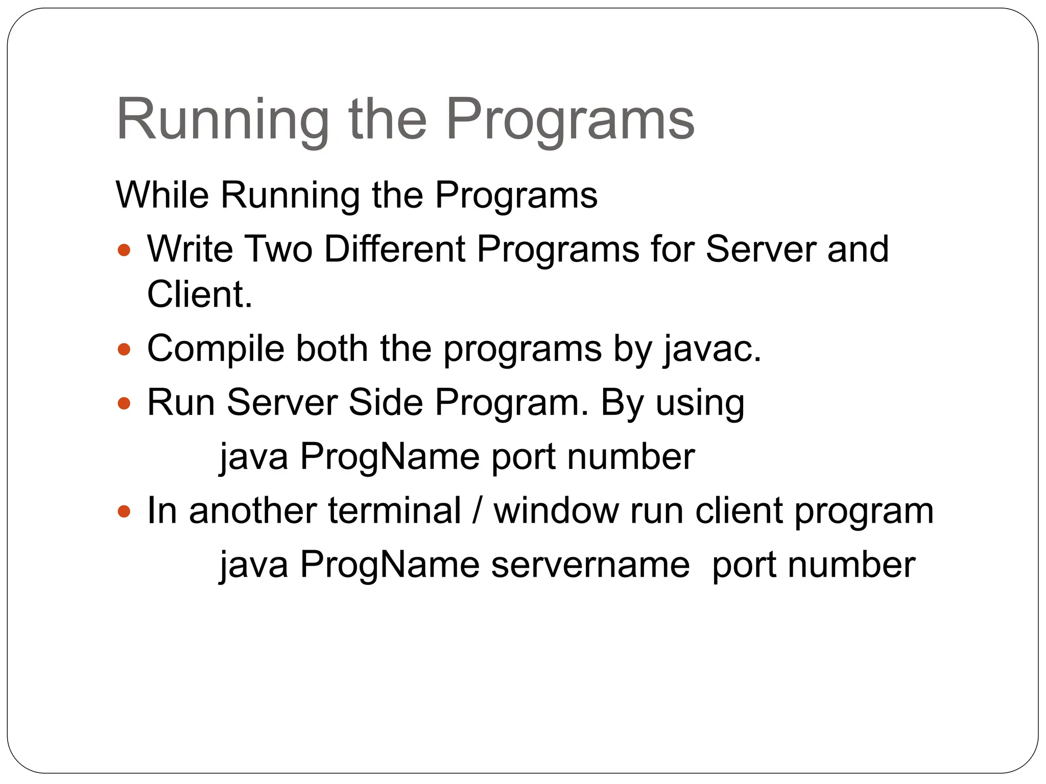 Java Network Programming.pptx | Computer Networking | Computing