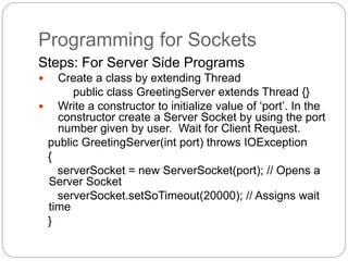 Java Network Programming.pptx | Computer Networking | Computing