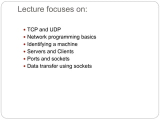 Java Network Programming.pptx | Computer Networking | Computing