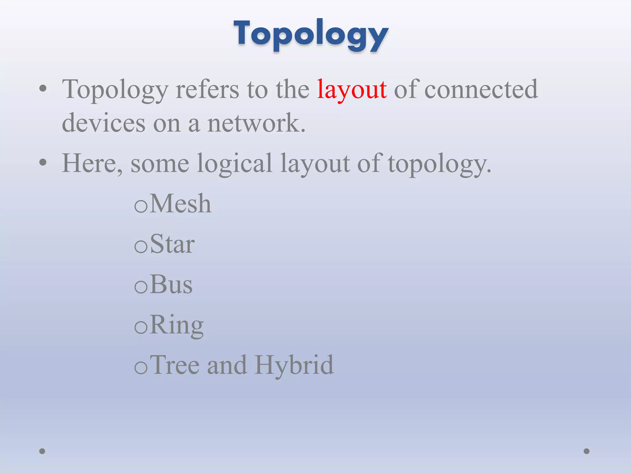 Network topology | PPTX