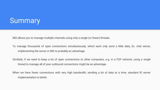 Java nio ( new io ) | PPT