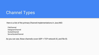 Java nio ( new io ) | PPT