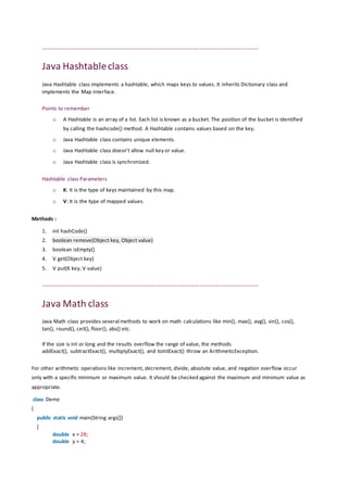 Java notes | All Basics | | PDF