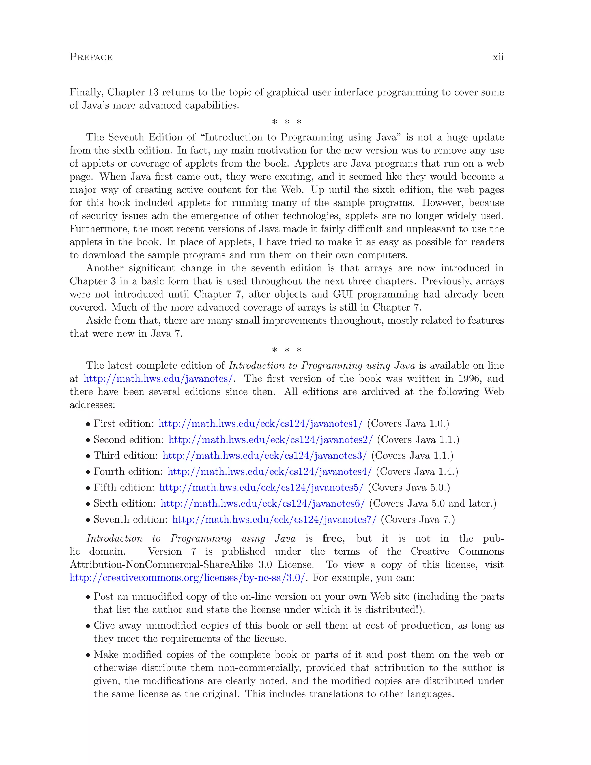 Introduction to Programming Using Java v. 7 - David J Eck - Inglês | PDF