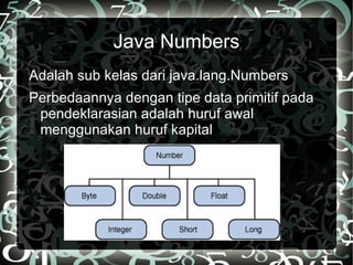 Pelatihan Java - Number & String | PPT
