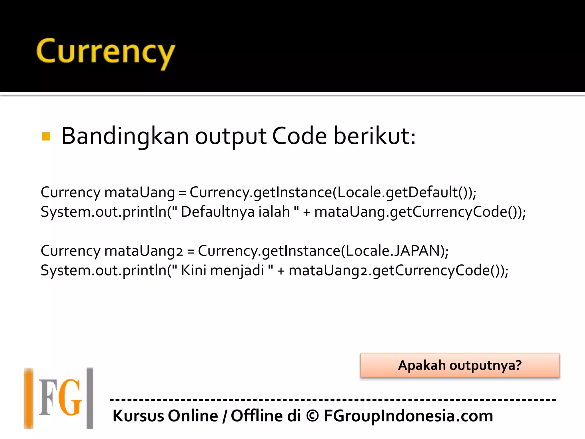 Modul Kelas Programming : Java Numbers | PPTX