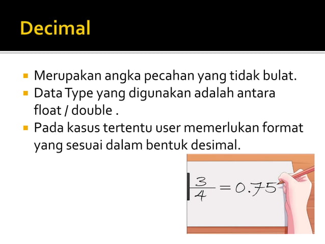 Modul Kelas Programming : Java Numbers | PPTX