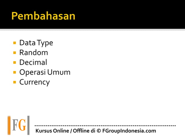 Modul Kelas Programming : Java Numbers | PPTX