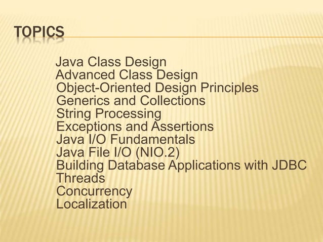 Java ocjp level_2 | PPTX