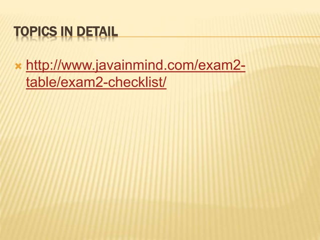 Java ocjp level_2 | PPTX